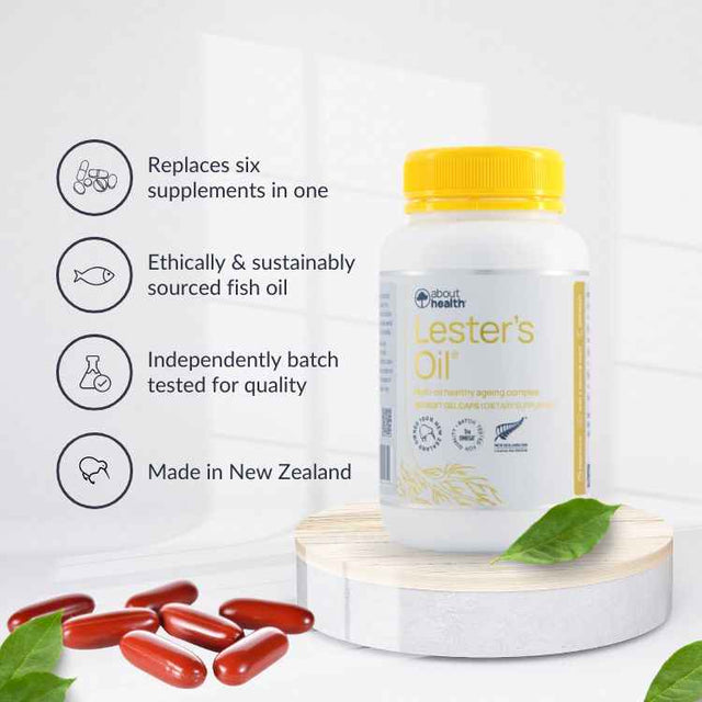 Lester’s Oil Fish Oil Capsules | 6-in-1 Omega 3 – About Health